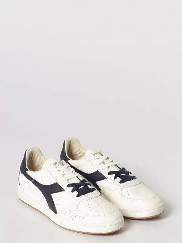 DIADORA B.elite Dominio Grained Leather Sneakers - Blue