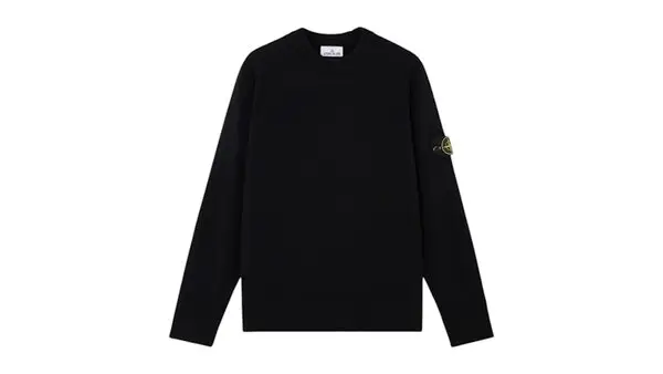 Stone Island Rws Geelong Wool Crewneck Sweater - Black