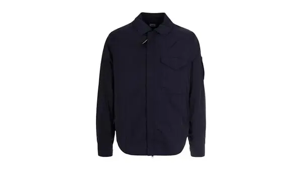 C.P. COMPANY Chromer Zipped Lens 888 Overshirt - Total Eclipse