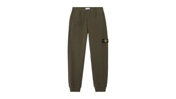 Stone Island Brushed Organic Cotton Fleece 6200012 Sweatpant - Military Green