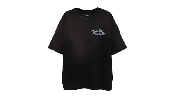 Amiri Crystal Chateau Script Os Tee Shirt