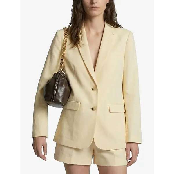 The Kooples Regular-fit Linen Blazer