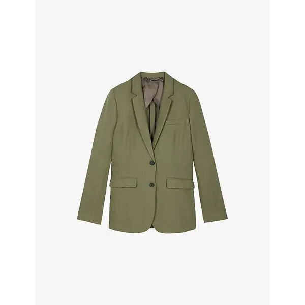 The Kooples Regular-fit Linen Blazer