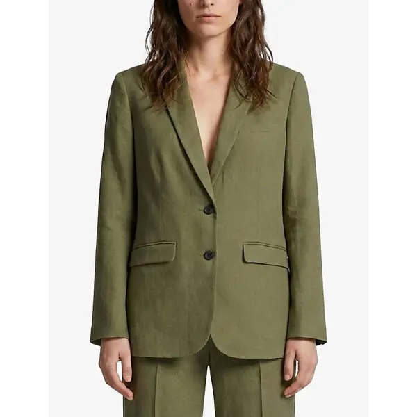 The Kooples Regular-fit Linen Blazer