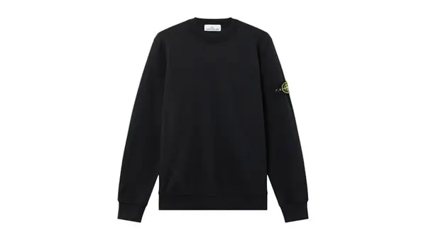 Stone Island Organic Cotton Fleece 6100060 Sweatshirt - Black