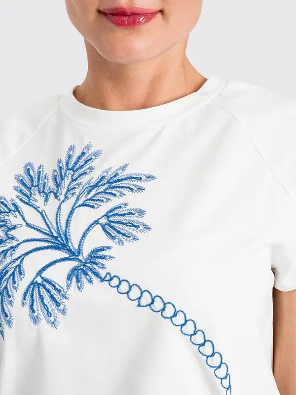 TWINSET Embroidered Cotton T-shirt