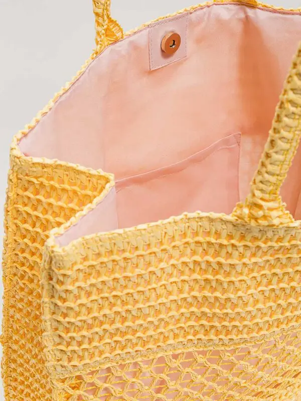 TWINSET U & B Woven Tote Bag