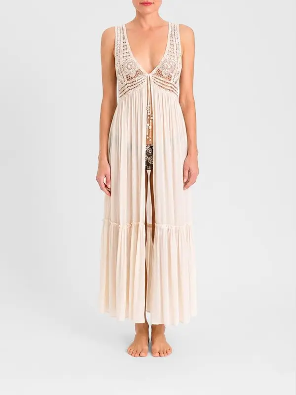 TWINSET U & B Crochet Maxi Dress