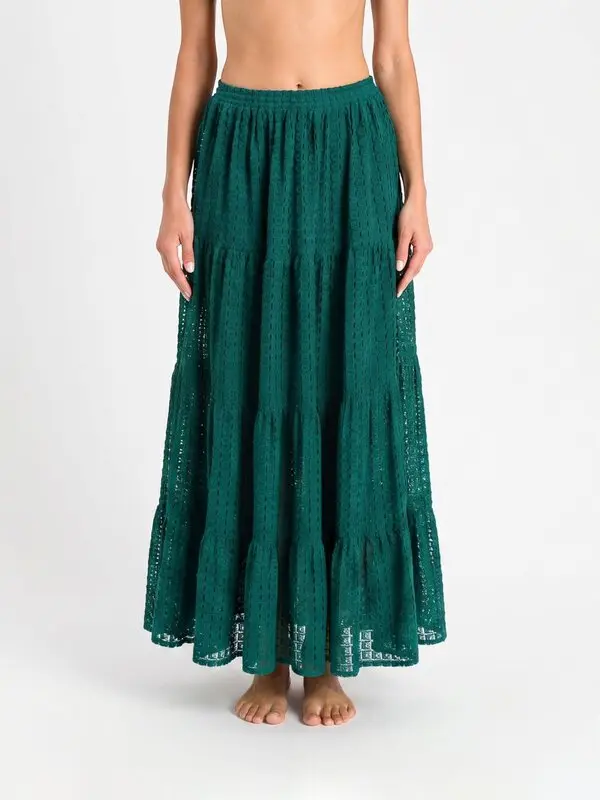 TWINSET U & B Tiered Maxi Skirt