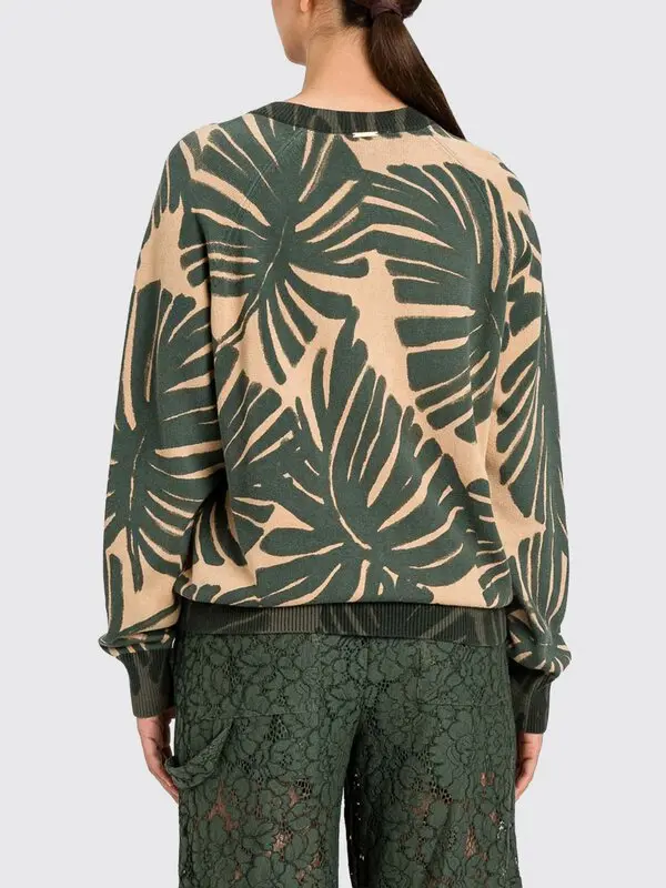 TWINSET U & B Sweater With Leaf Print