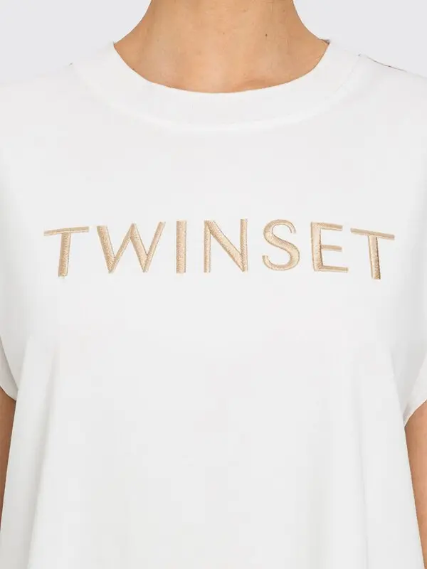 TWINSET Lace Trim T-shirt