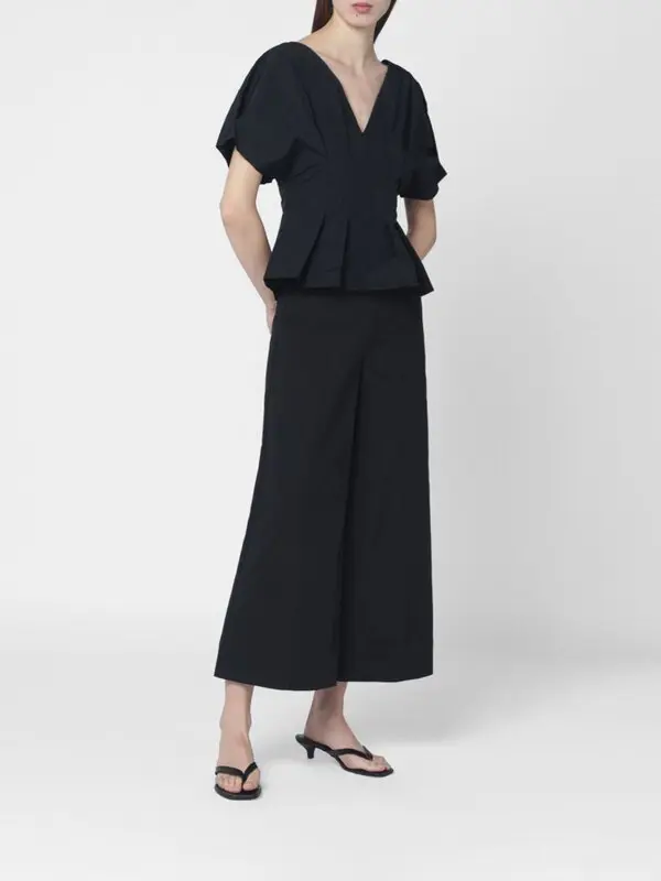 Simkhai Cropped Cotton Blend Trousers