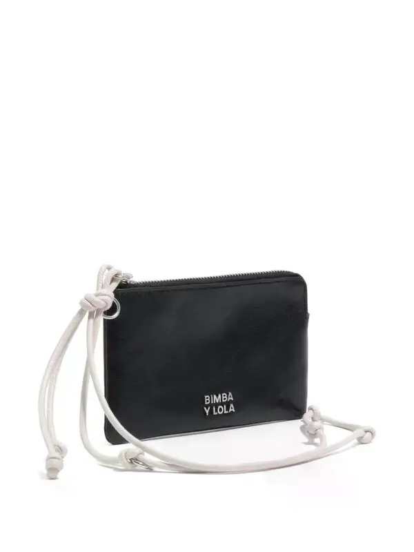 Bimba Y Lola Small Logo-print Knotted-strap Wallet