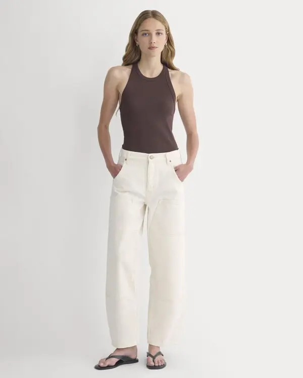 Everlane Pull-on Carpenter Jeans - Ecru