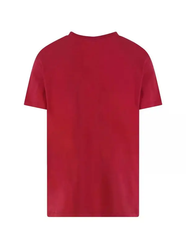 Moncler Embroidered Logo T-shirt - Red