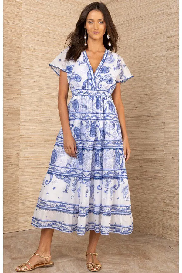 Hale Bob Azeneth Midi Dress - Black
