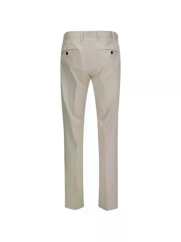GERMANO 1952 Beige Merino Wool Tailored Trousers