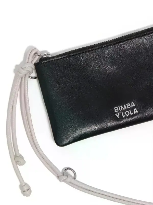 Bimba Y Lola Small Logo-print Knotted-strap Wallet