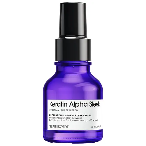 L'OREAL PROFESSIONNEL Keratin Alpha Sleek Anti-frizz Hair Serum For Hair Shine - One-color