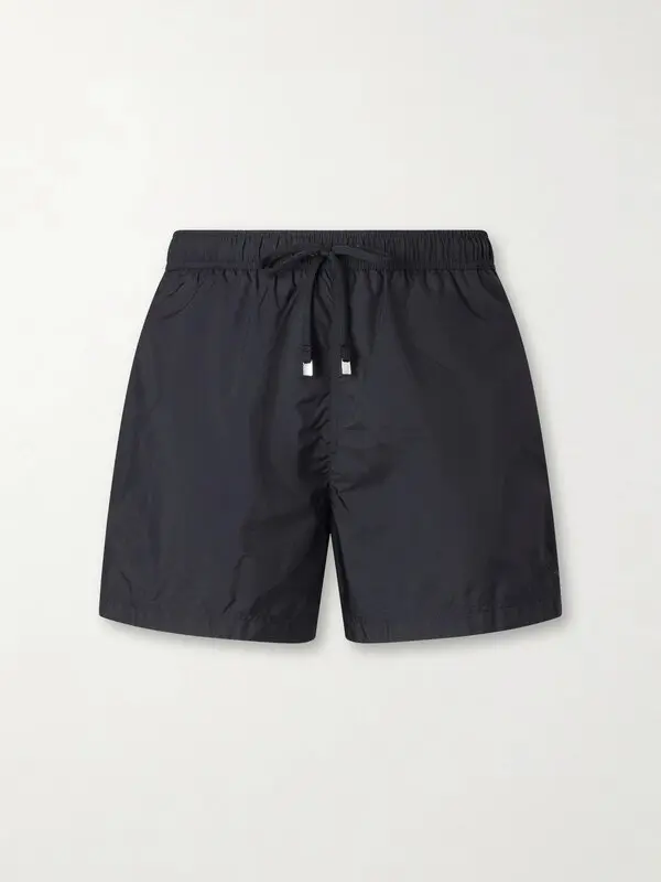 Zegna Straight-leg Mid-length Swim Shorts - Black