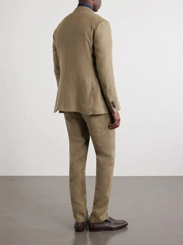 Canali Kei Linen Suit Jacket