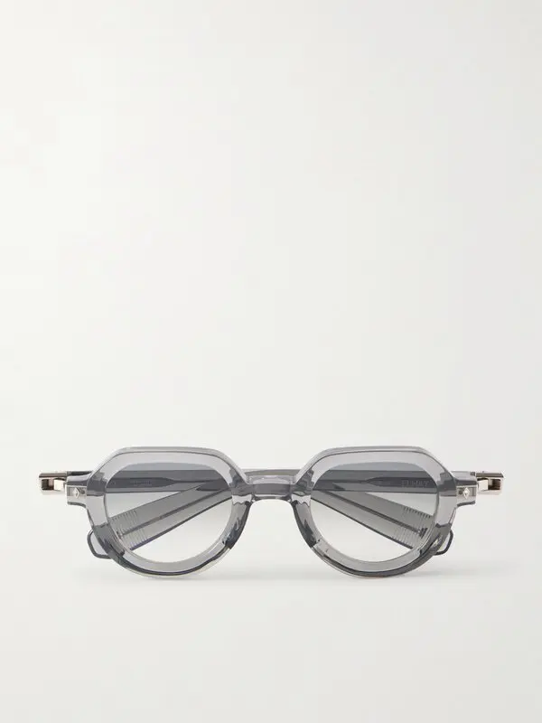 SATO Elnat Round-frame Acetate Sunglasses - Gray