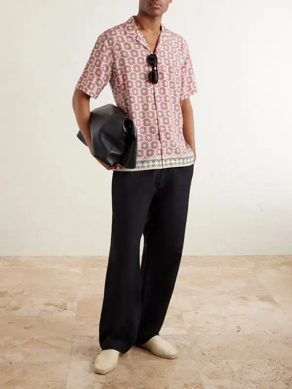 Orlebar Brown Maitan Passetto Camp-collar Printed Lyocell Shirt