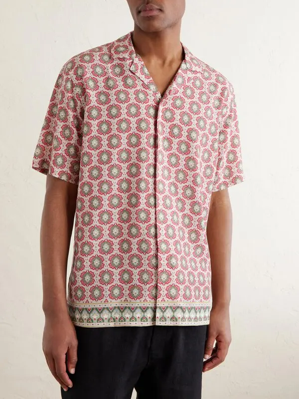 Orlebar Brown Maitan Passetto Camp-collar Printed Lyocell Shirt