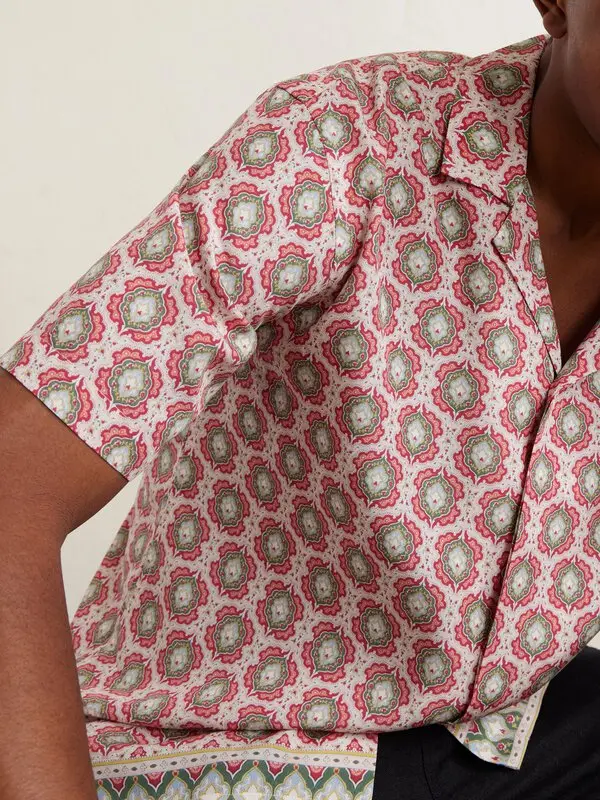 Orlebar Brown Maitan Passetto Camp-collar Printed Lyocell Shirt