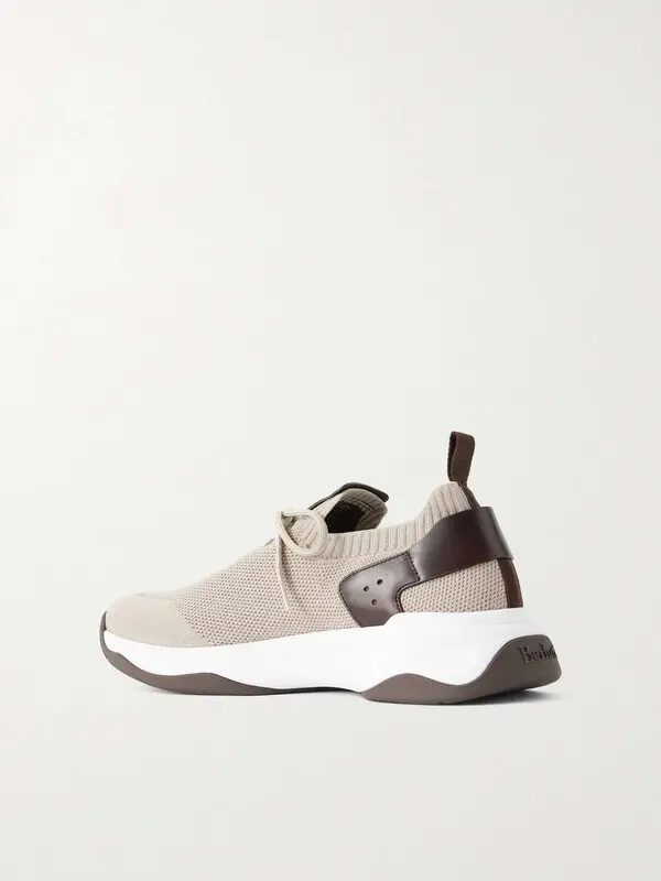 Berluti Shadow Stretch-knit Sneakers