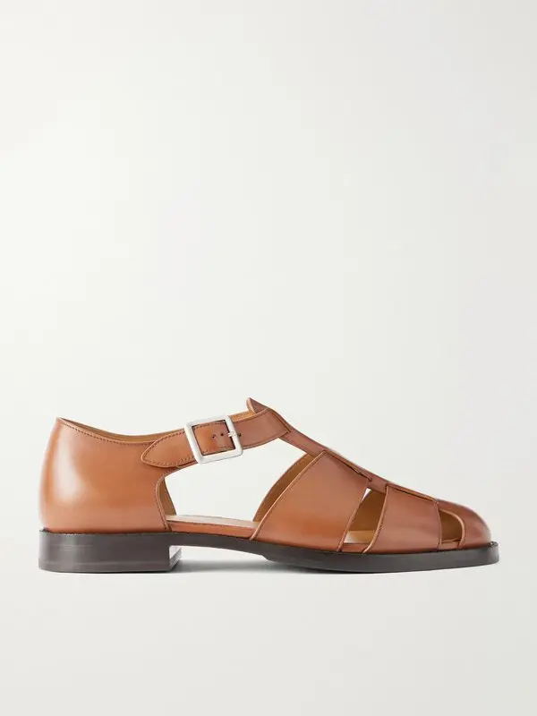 J.M. WESTON Leather Fisherman Sandals