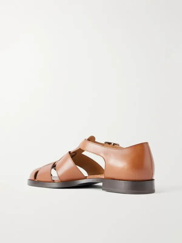 J.M. WESTON Leather Fisherman Sandals