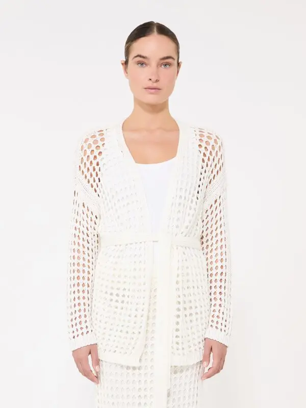 Max Mara Cotton Mesh Cardigan