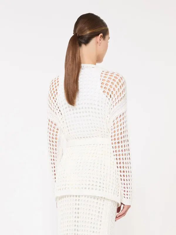 Max Mara Cotton Mesh Cardigan