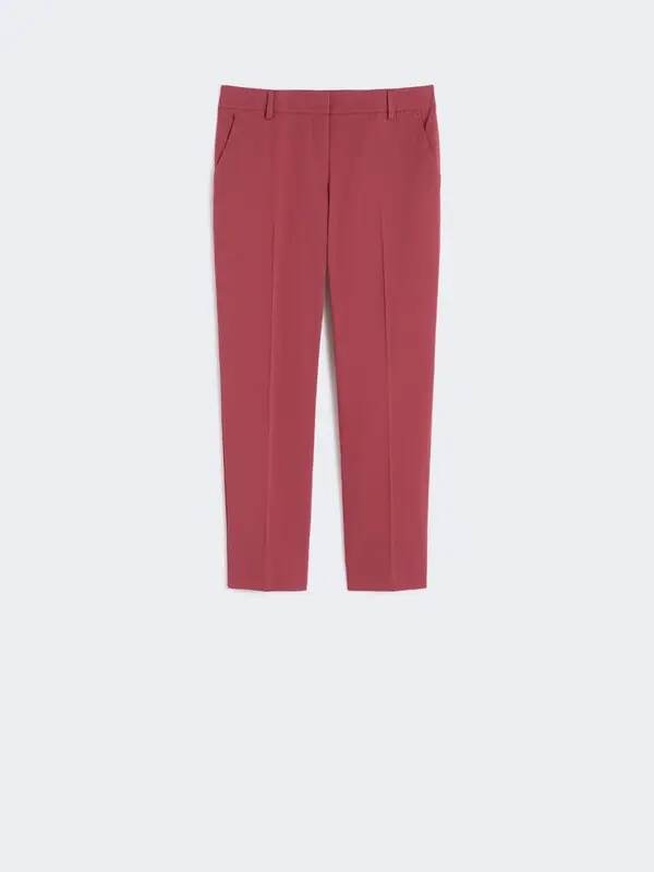 Max Mara Slim Fit Stretch Cotton Cropped Trousers
