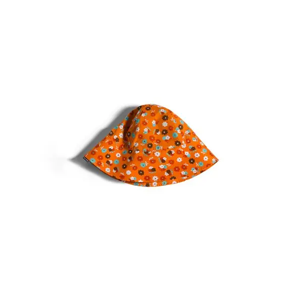 Miu Miu Floral Print Bucket Hat - Orange/red