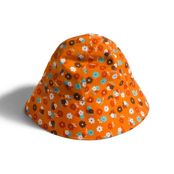 Miu Miu Floral Print Bucket Hat - Orange/red