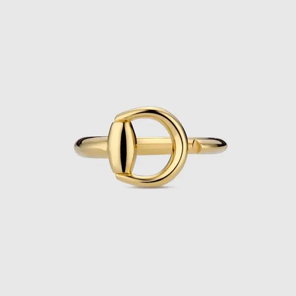 Gucci Horsebit Open Ring In 18k - Yellow Gold