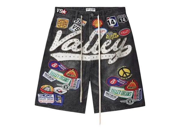 VALE FOREVER 1980's Jorts - Black/wash