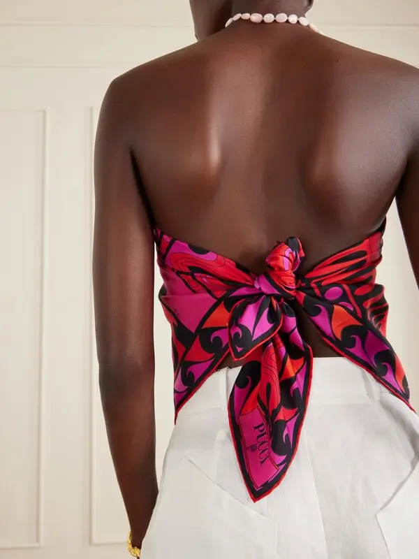 Emilio Pucci Printed Silk-twill Scarf