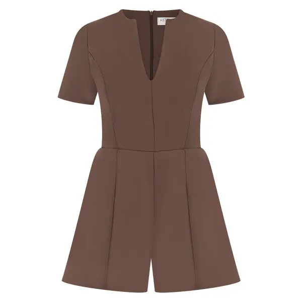 CELESTINE & MAE Azha Playsuit - Brown