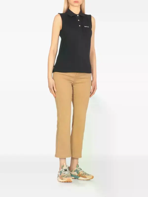 Barbour Three-button Sleeveless Polo Shirt