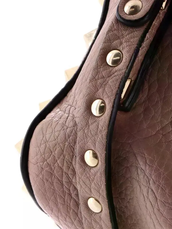 Valentino Garavani Rockstud Camera Leather Crossbody Bag - Neutrals