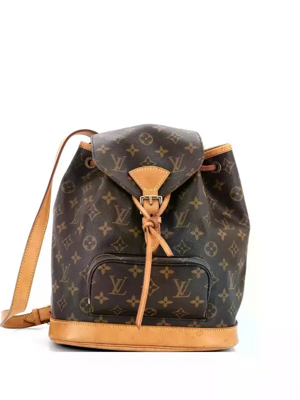 LOUIS VUITTON Montsouris Mm Monogram Canvas Backpack - Brown