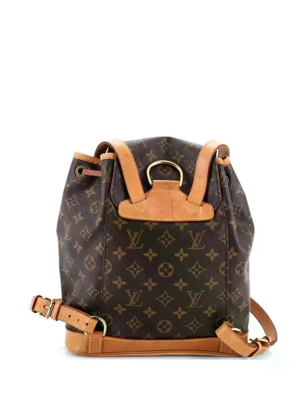 LOUIS VUITTON Montsouris Mm Monogram Canvas Backpack - Brown