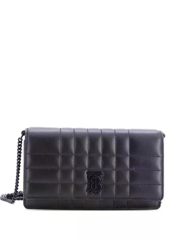 Burberry Lola Quilted Leather Clutch Bag