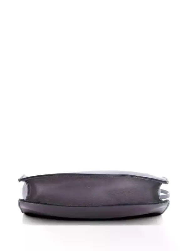 Celine Clasp Crossbody Bag Leather Mini Shoulder Bag - Grey