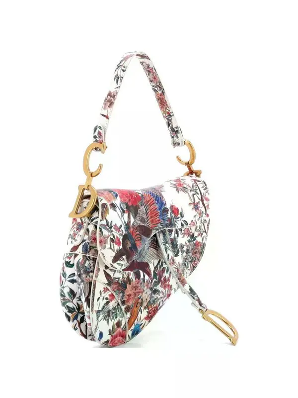 Dior Saddle Handbag With Strap - Multicolour