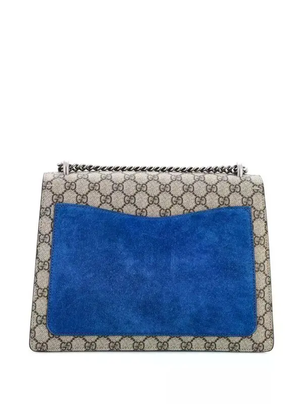 Gucci Dionysus Medium Shoulder Bag In Gg Coated Canvas - Blue