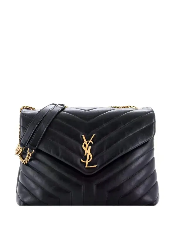 Saint Laurent Loulou Matelassé Chevron Leather Medium Shoulder Bag
